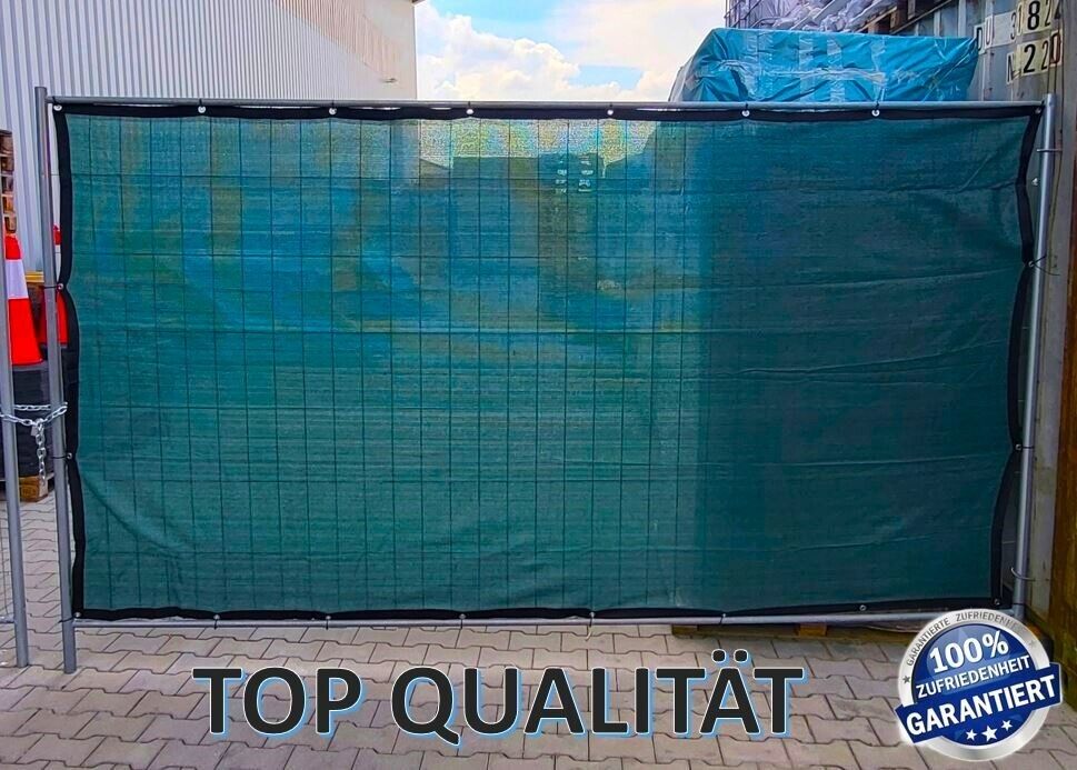 Bauzaunnetz 1,80 x 3,40 Meter Sichtschutz Bauzaun Netz Windschutz Gewe – bruka24