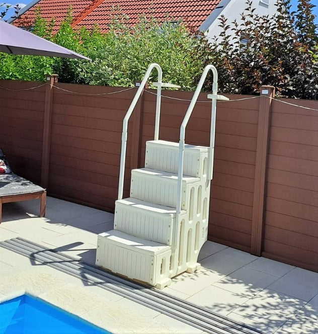 Pool Innentreppe COMFORT Treppe Innen 4 Stufen Pooltreppe Schwimmbadle ...